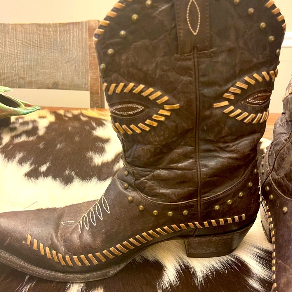 Old Gringo Studded Whip Stitch Boot - Gem